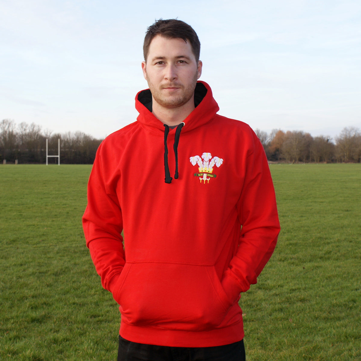 Unisex Wales CYMRU Rugby Retro Style Two Tone Hooded Sweatshirt – Print ...
